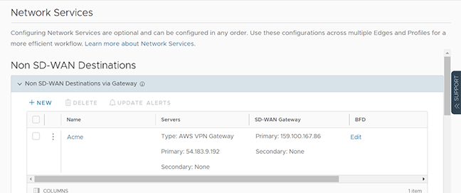 VeloCloud SD-WAN 6.4 - Administration Guide - Configuring Dynamic Routing with OSPF or BGP - Arista